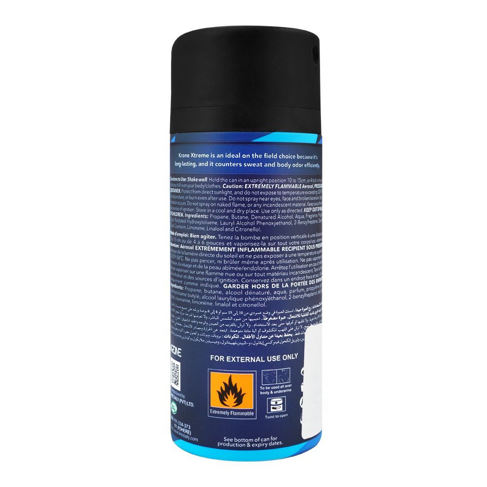 Krone Xtreme Active Long Lasting Body Spray| France| DEDORANTS FOR MEN ...
